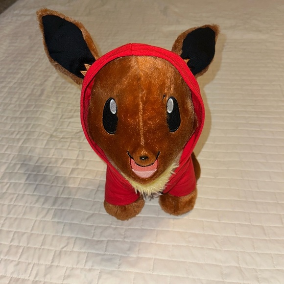 Build-A-Bear | Toys | Build A Bear Pokemon Evie Eevee Red Hood Plush ...